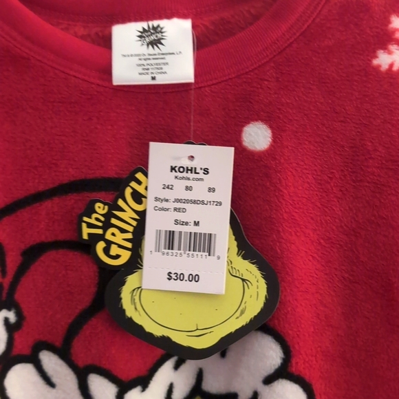 The Grinch | Sweaters | Nwt Officially Licensed Grinch Sweatshirt Sz ...